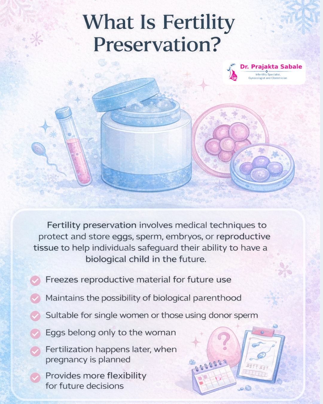 What Is Fertility Preservation | IVF in Hinjewadi | Dr Prajakta Sabale